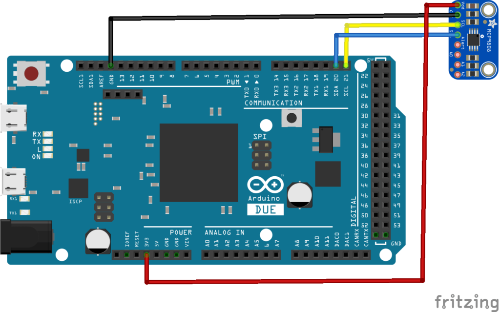 Arduino Due And Mcp9808 Digital Temperature Sensor Example Arm Learning 
