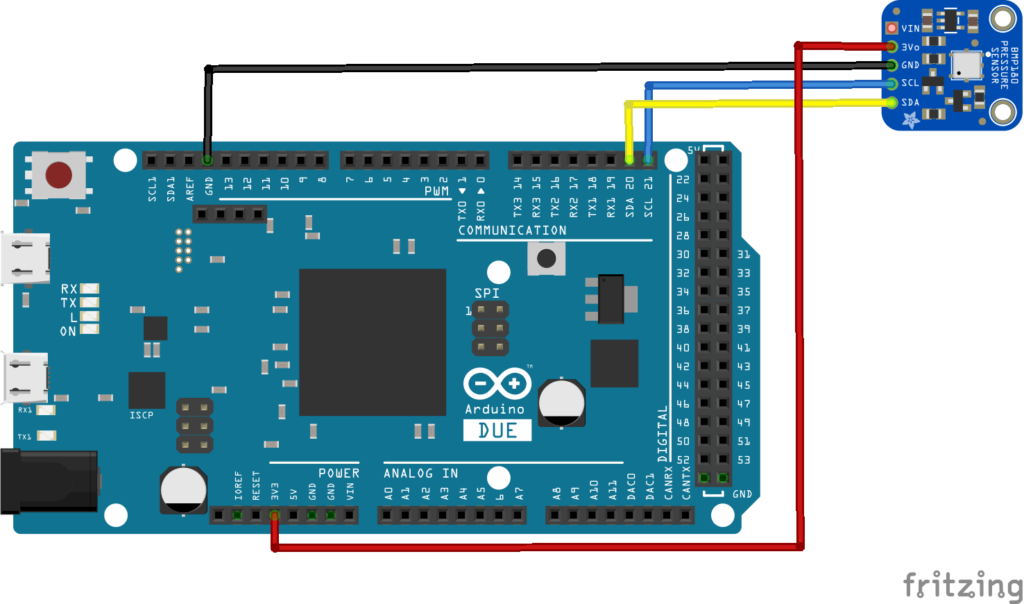 Arduino Due and BMP180 sensor example - ARM Learning